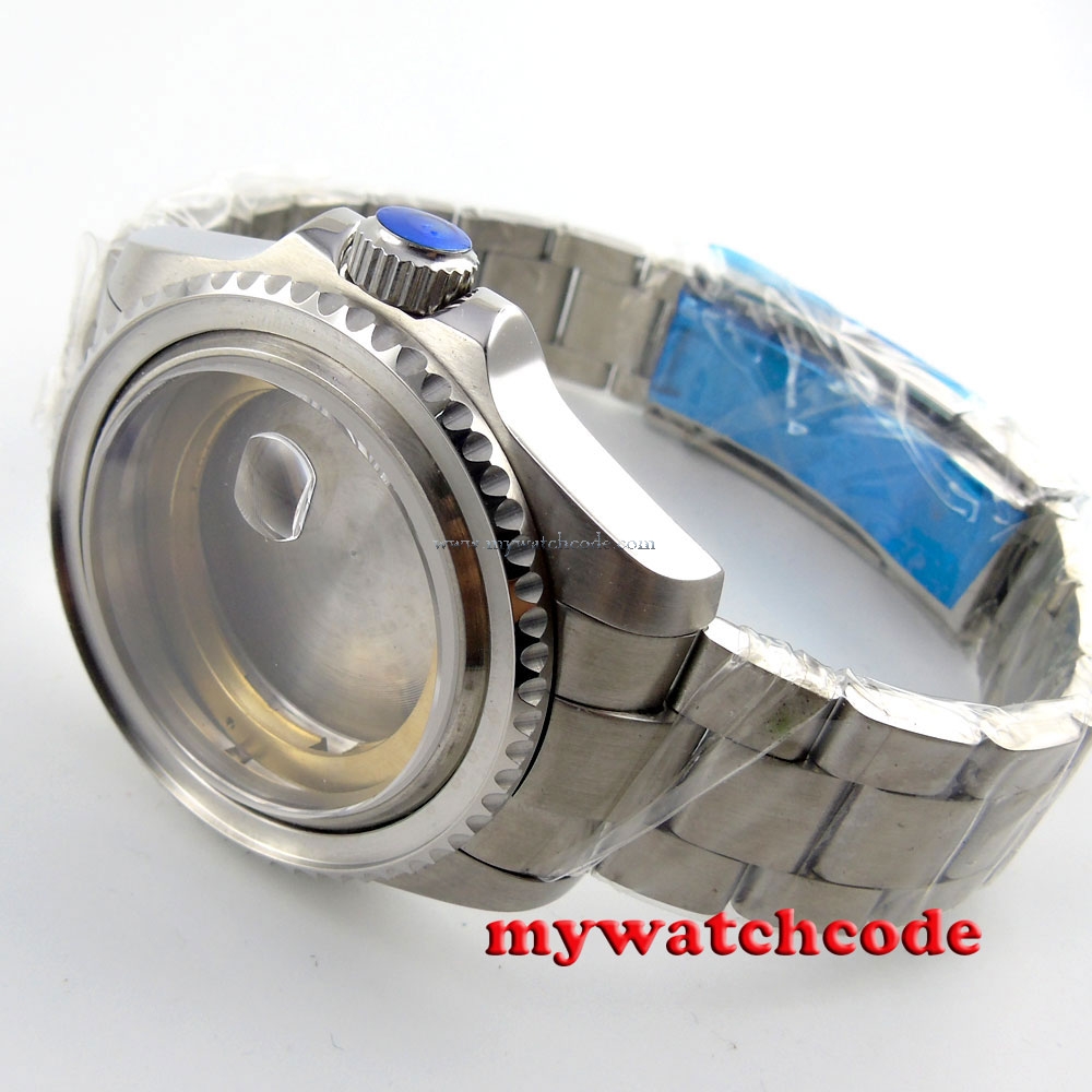 43mm sapphire glass sub Watch Case fit ETA 2824 2836 MOVEMENT C101 ...