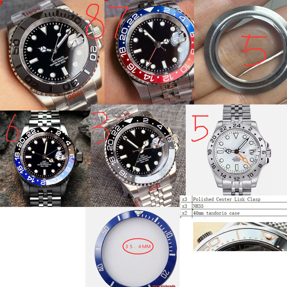 Special order for 16 watches 4 bezel inserts