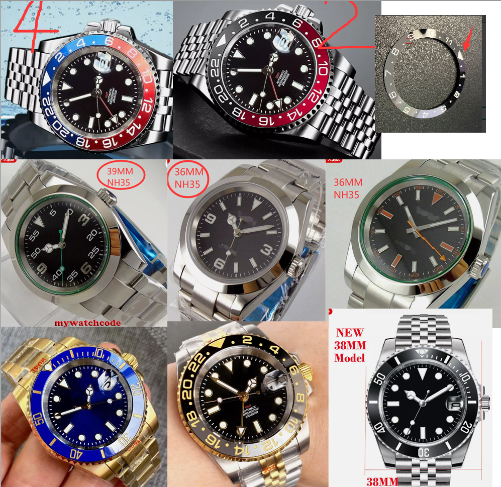 Special order for 16 watches 4 bezel inserts